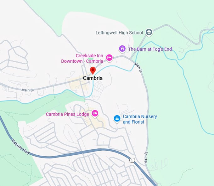 16. cambria map