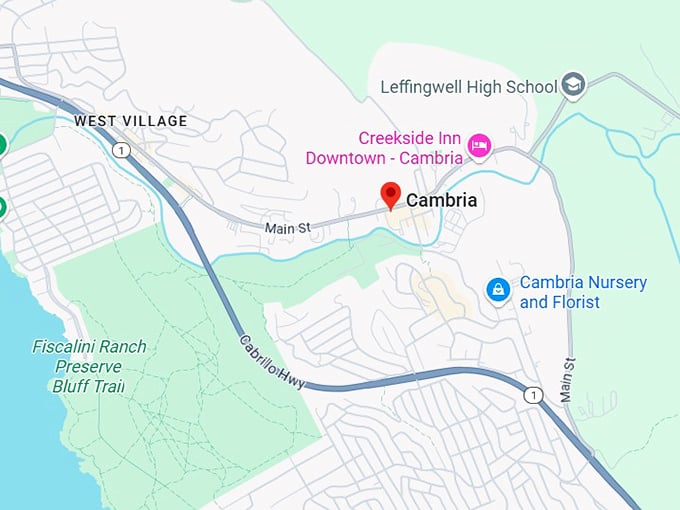 16. cambria map
