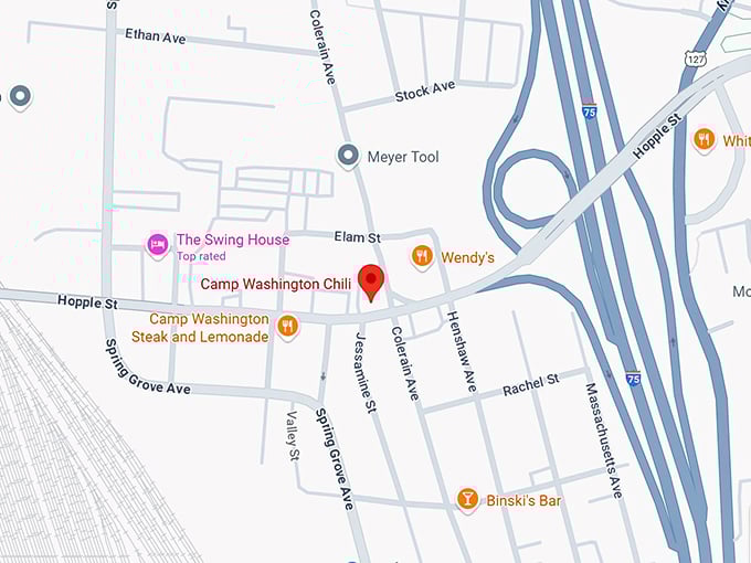 16. camp washington chili map