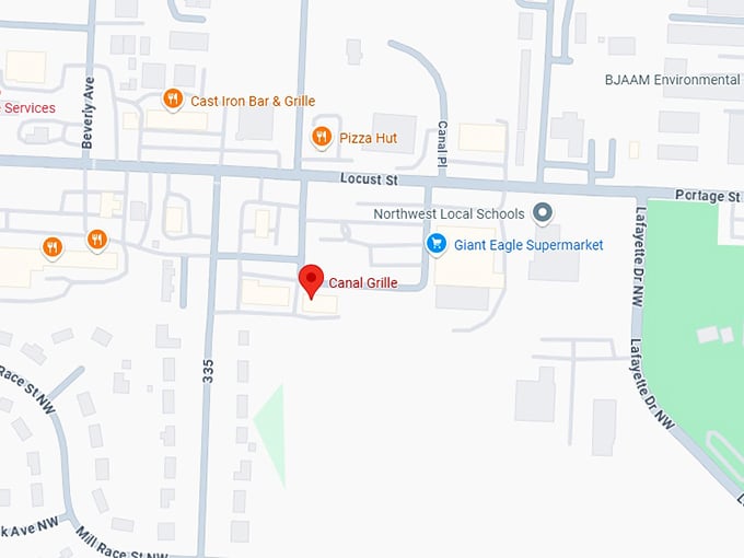 16. canal grille map
