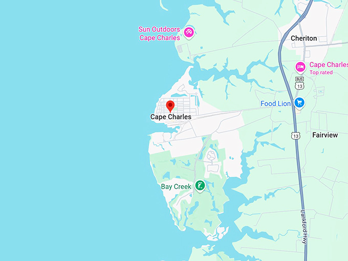 16. cape charles va map