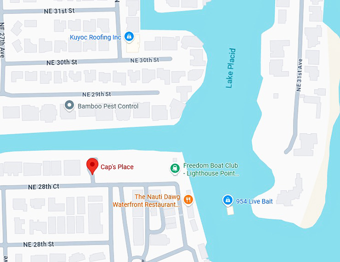 16. cap’s place map