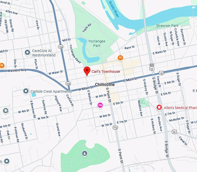 16. carl's townhouse map