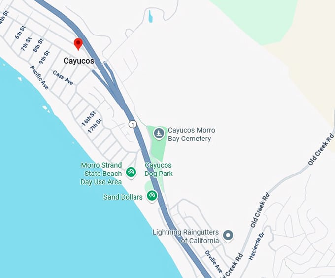 16. cayucos map