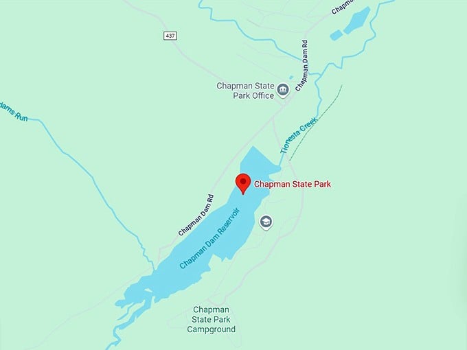16. chapman state park map