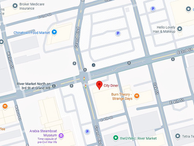 16. city diner map
