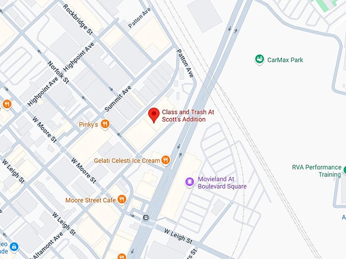16. class and trash at scott’s addition map