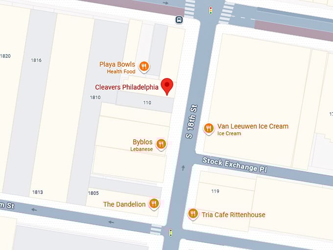 16. cleavers philadelphia map