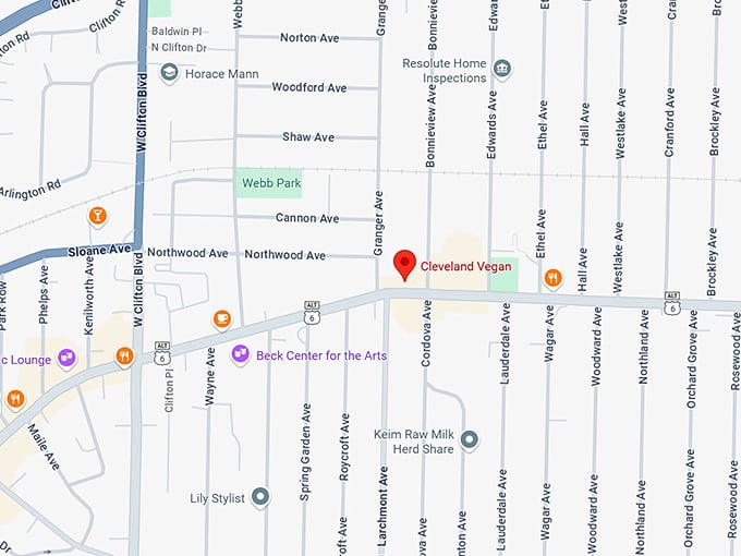16. cleveland vegan map