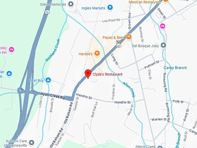 16. clyde's restaurant map