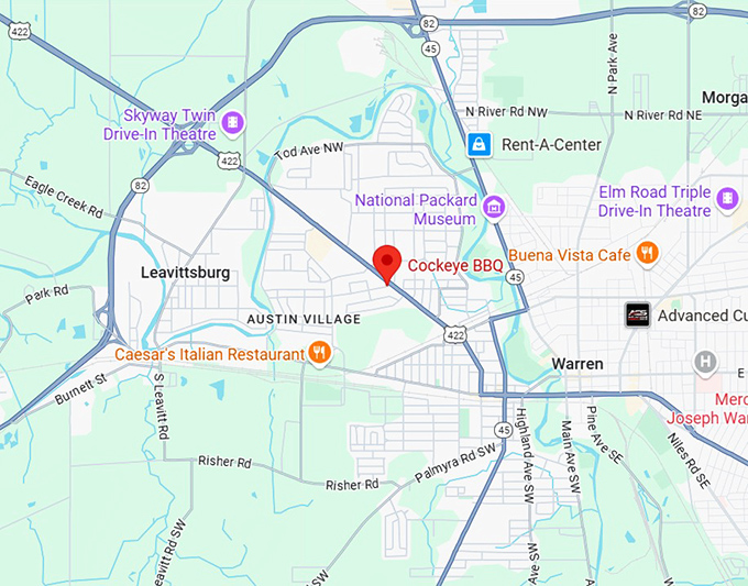 16. cockeye bbq map