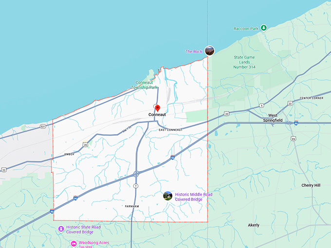 16. conneaut map