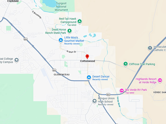 16. cottonwood map
