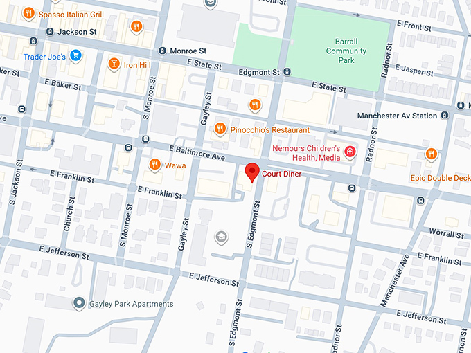 16. court diner map
