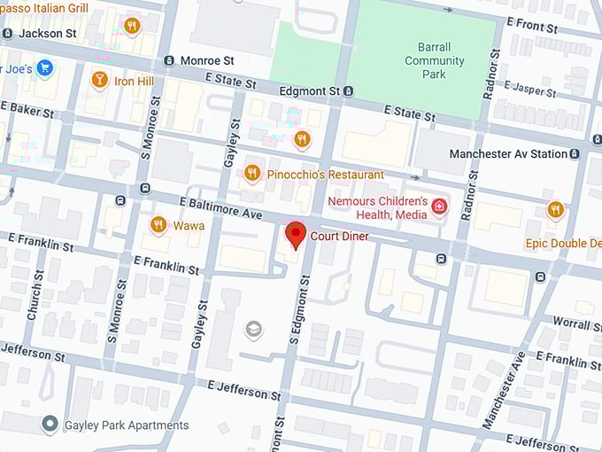 16. court diner map