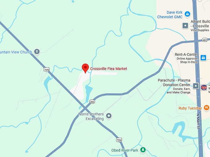 16. crossville flea market inc map