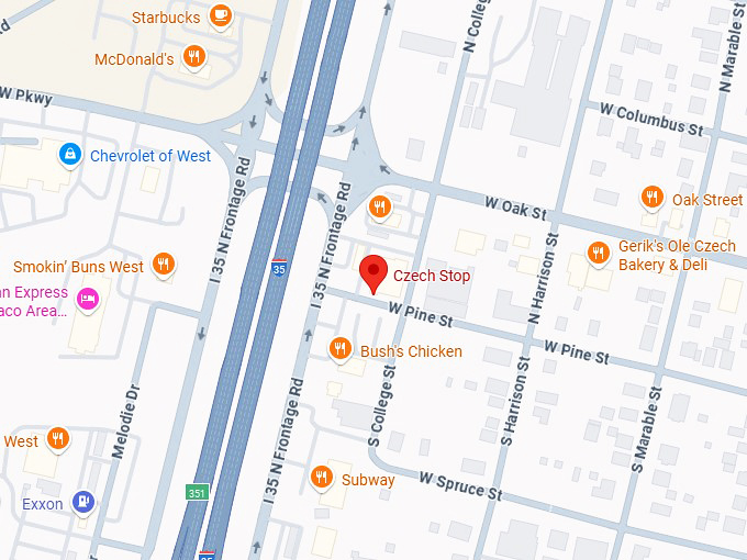 czech stop map