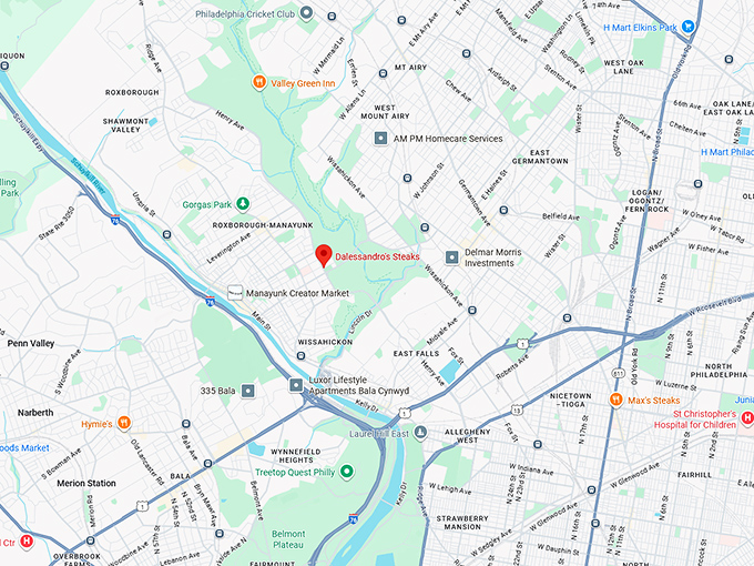 16. dalessandro’s steaks map