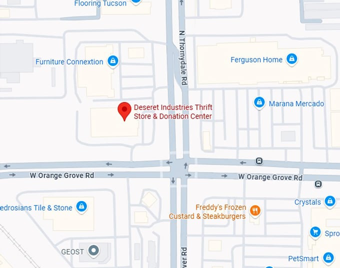 16. deseret industries thrift store & donation center map