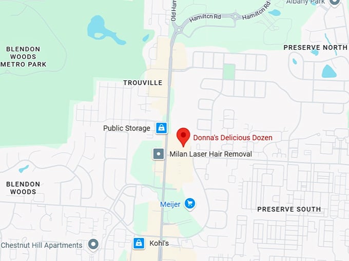 16. donna’s delicious dozen map