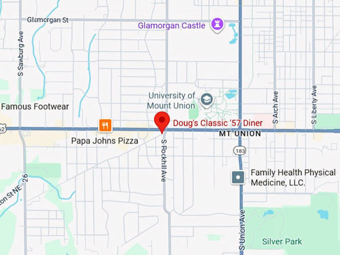 16. doug’s classic ’57 drive‑in map