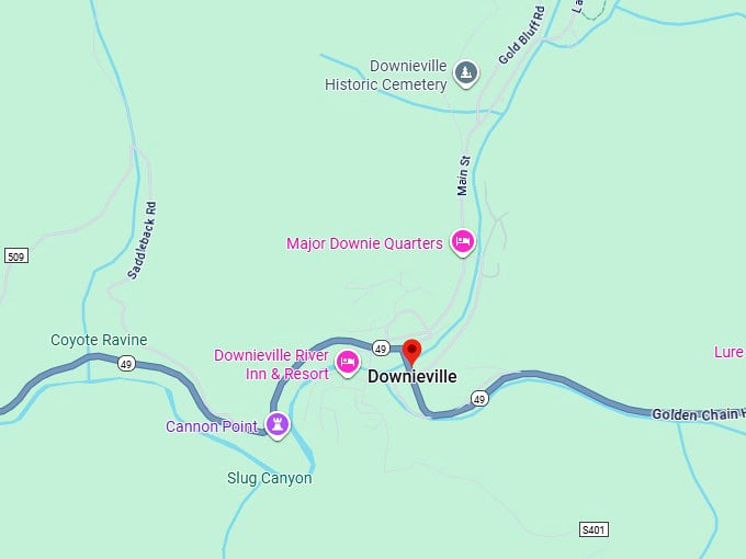 16. downieville map