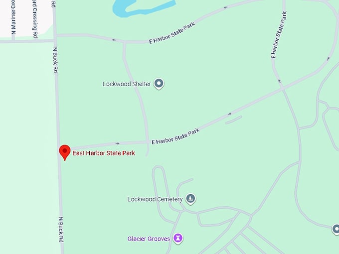 16. east harbor state park map