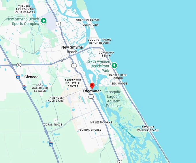 edgewater map