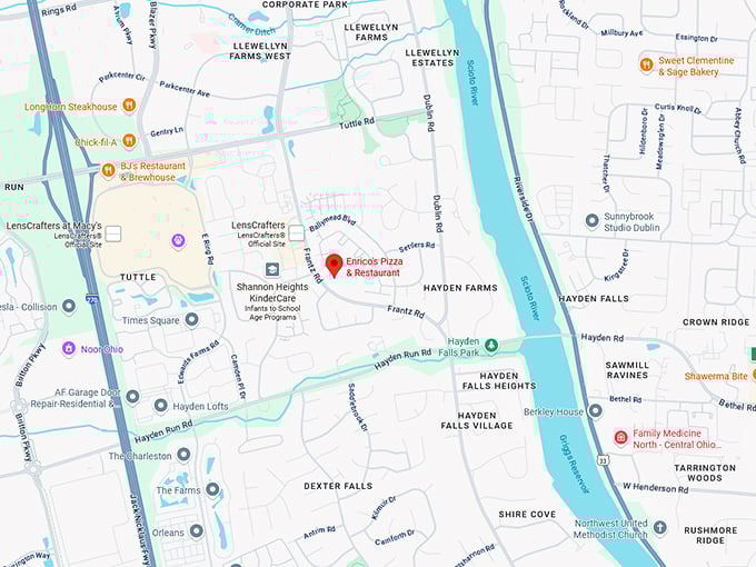 16. enrico's pizza & restaurant map