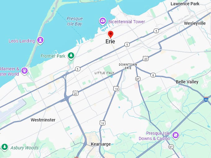 16. erie map