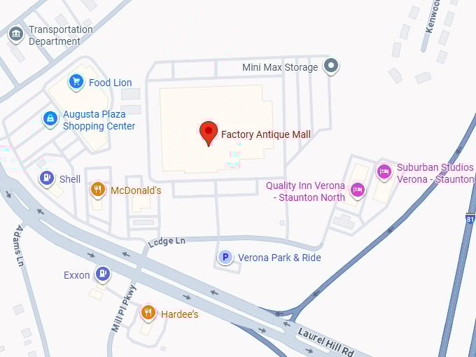 16. factory antique mall map