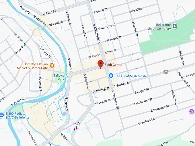 16. faith centre 110 w high st map