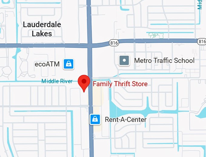 16. family thrift store map