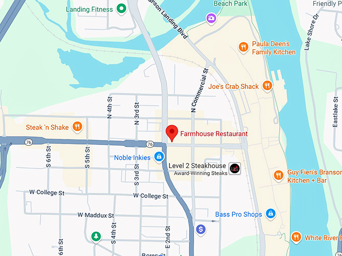 16. farmhouse family restaurant map
