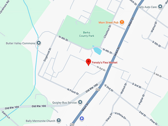 16. fensty's flea market map