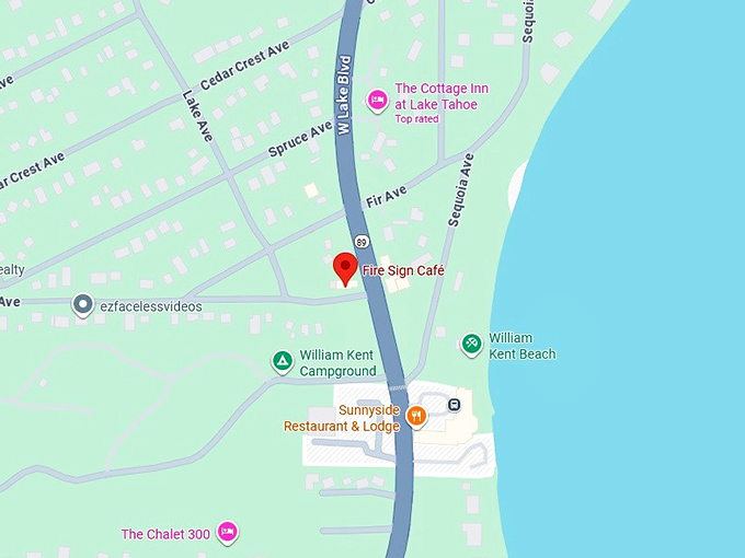 16. fire sign café map