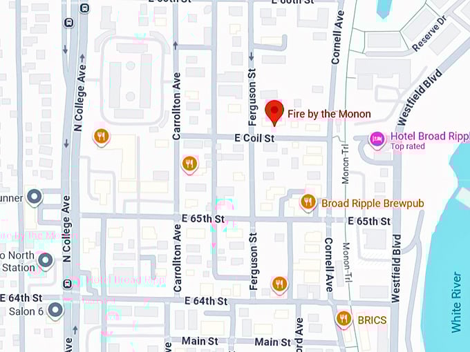 16. fire by the monon map