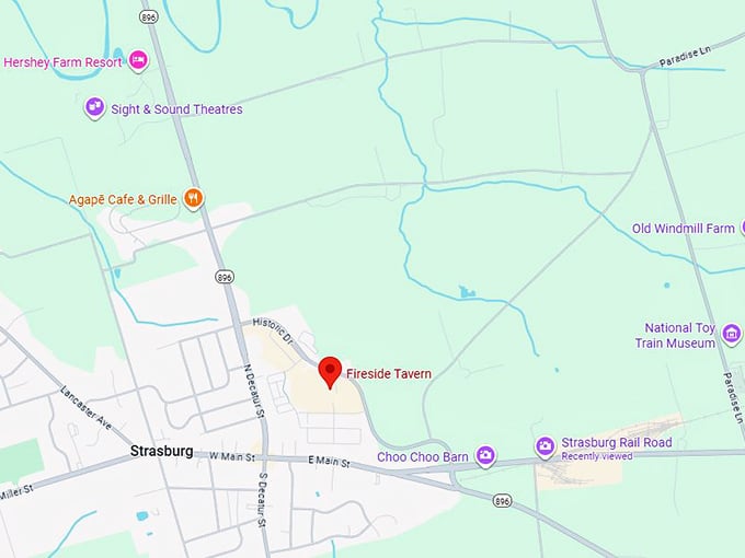 16. fireside tavern map
