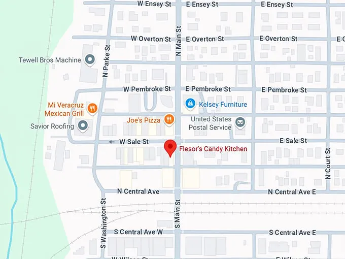 16. flesor's candy kitchen map