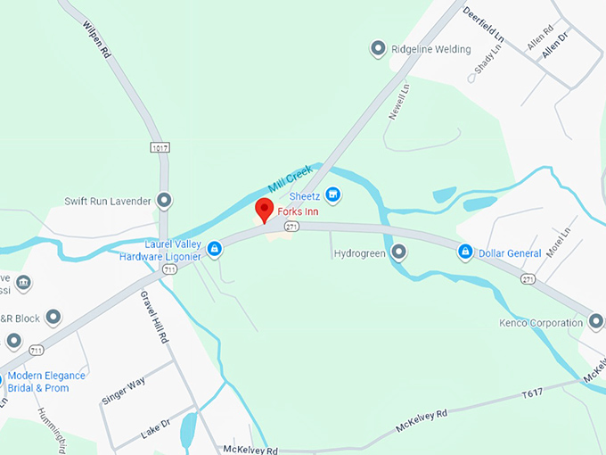 16. fork’s inn map