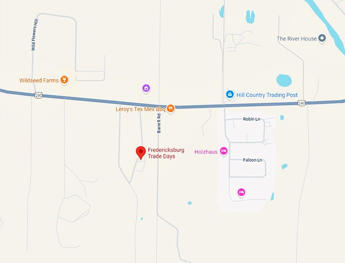 fredericksburg trade days map
