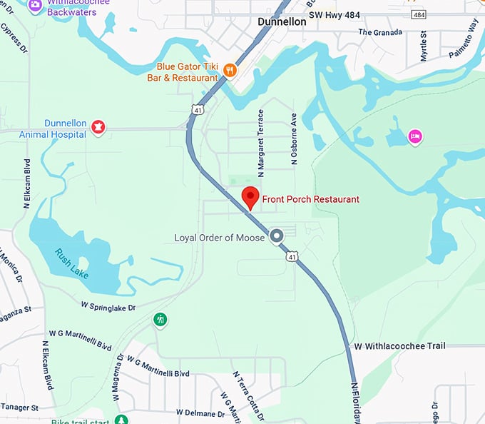 16. front porch restaurant map