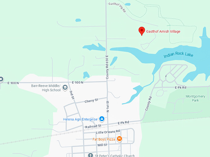16. gasthof amish village map