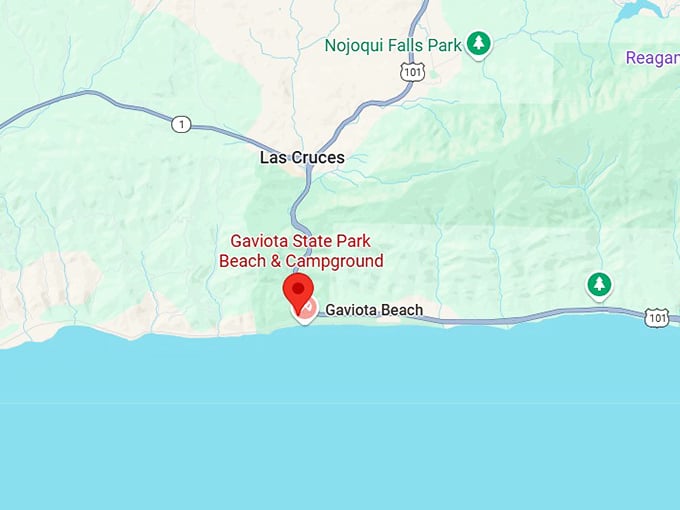 16. gaviota state beach map