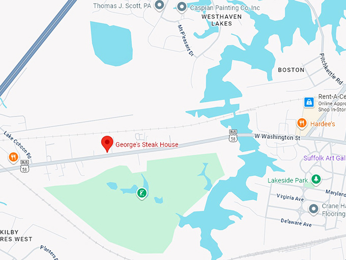 16. george's steak house map