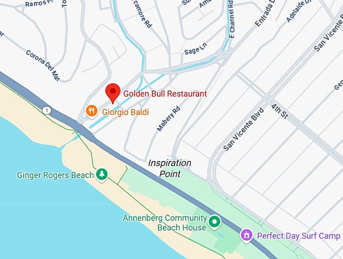 16. golden bull restaurant map