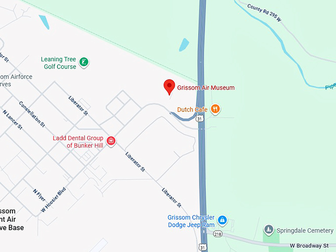 16. grissom air museum map
