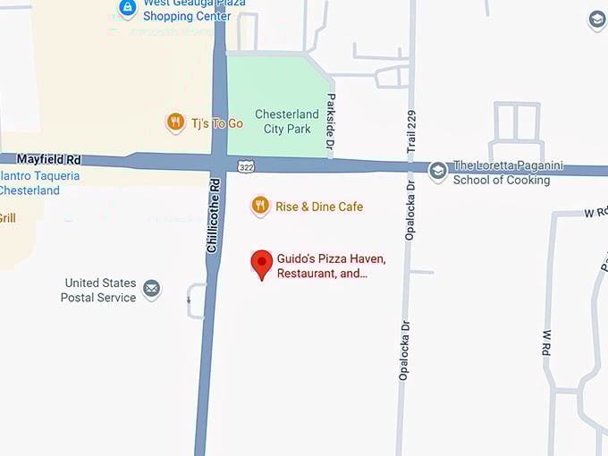 16. guido's pizza haven, restaurant, and preferred catering service map