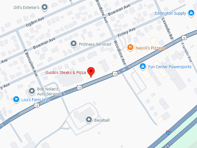 16. guido's steaks & pizza map