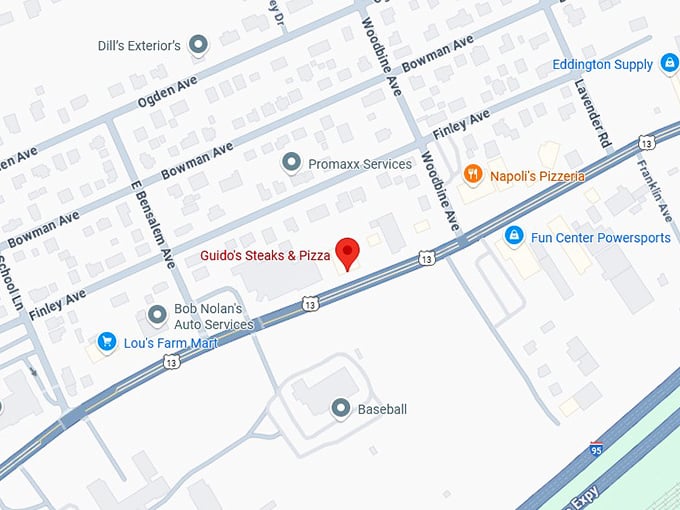 16. guido's steaks & pizza map